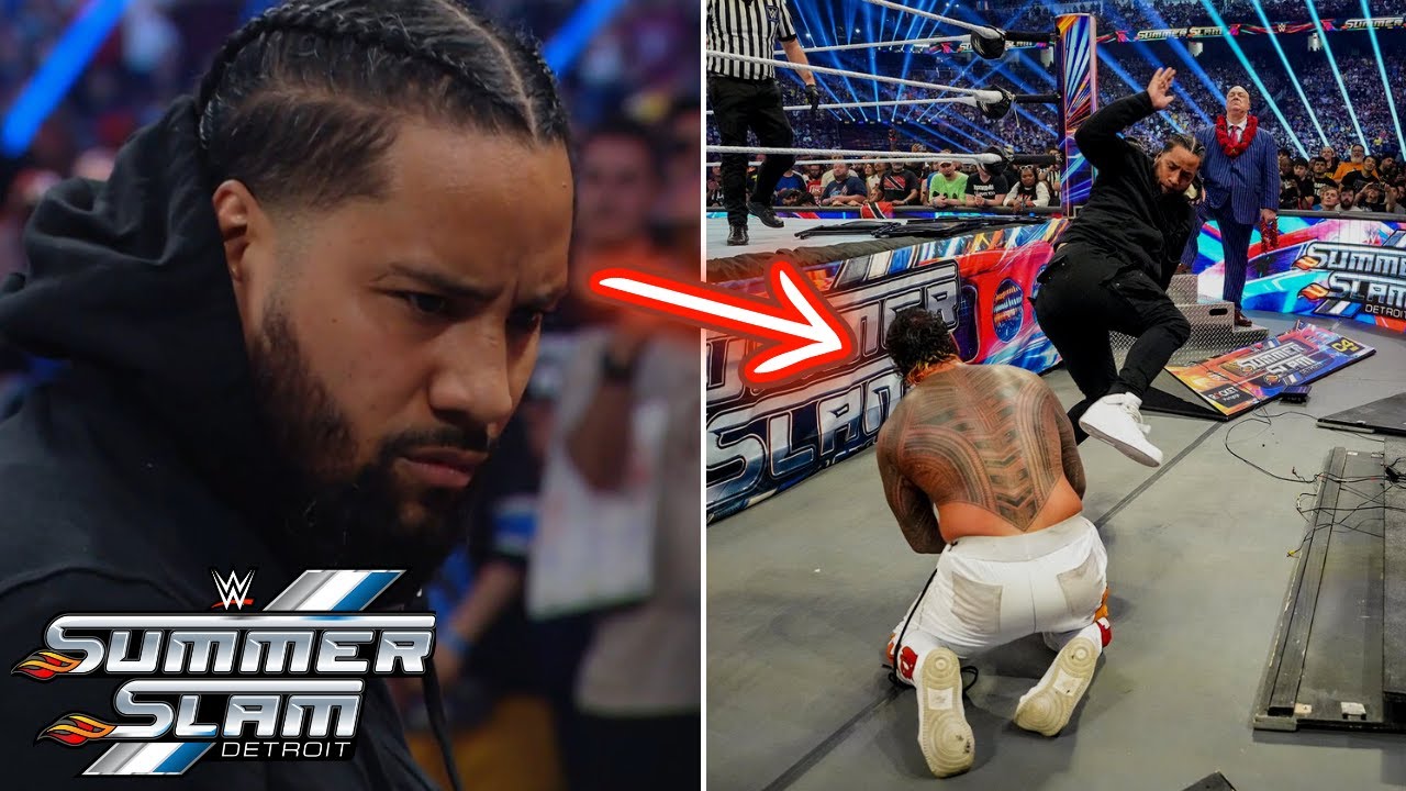 Jimmy Uso Turns On Jey Uso Jimmy Uso Turns Heel Wwe Summerslam 2023