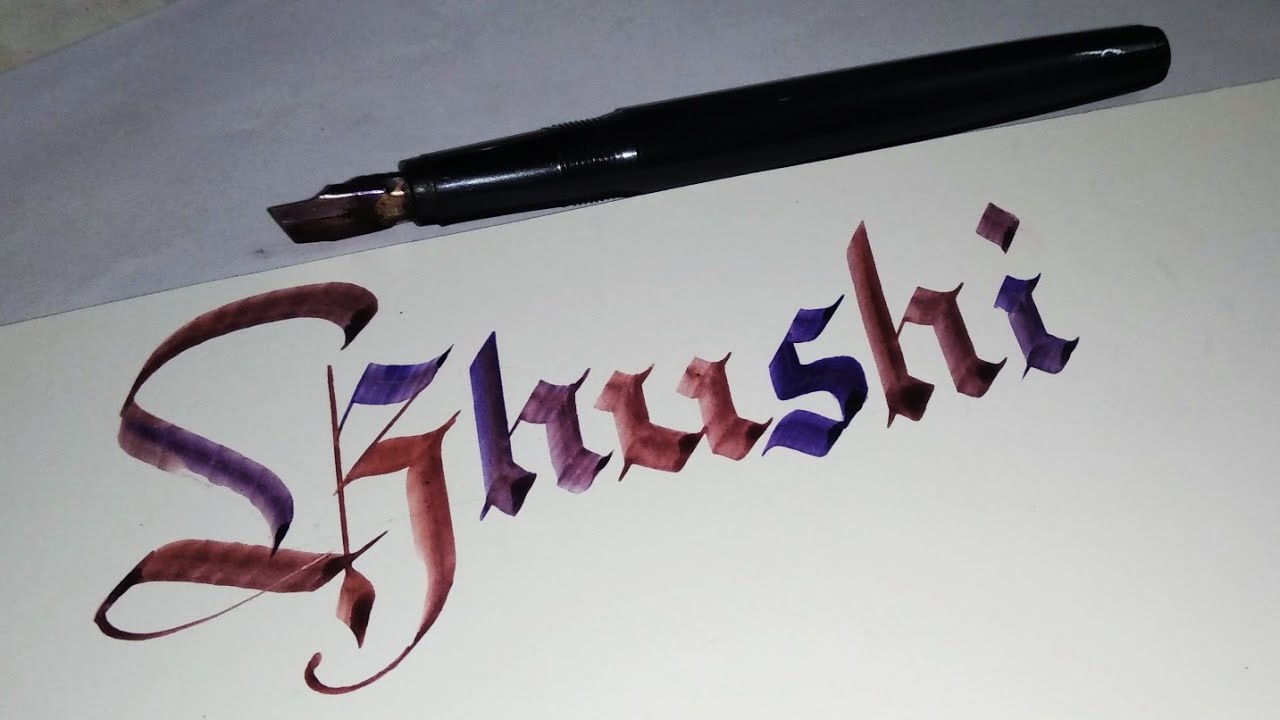Calligraphy name for "Khushi".|WhatsApp status. - YouTube