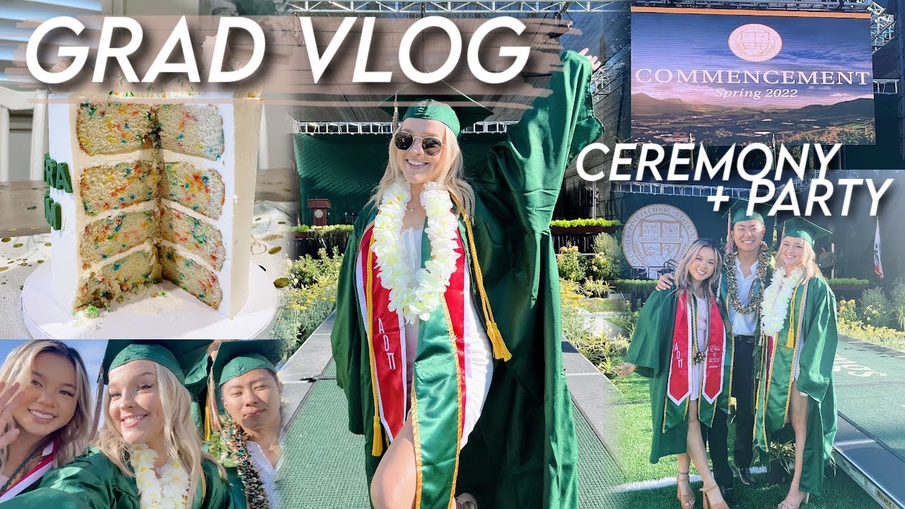 VLOG: College Graduation + GRWM | Cal Poly SLO - YouTube