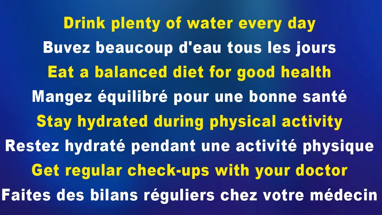 50 phrases couramment utilisées sur la santé en anglais - YouTube