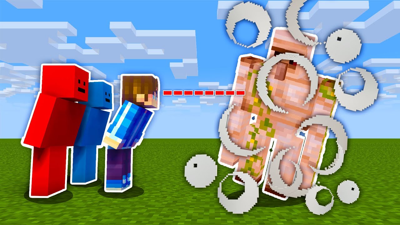Minecraft, But Mobs Explode When You Look At Them... - YouTube