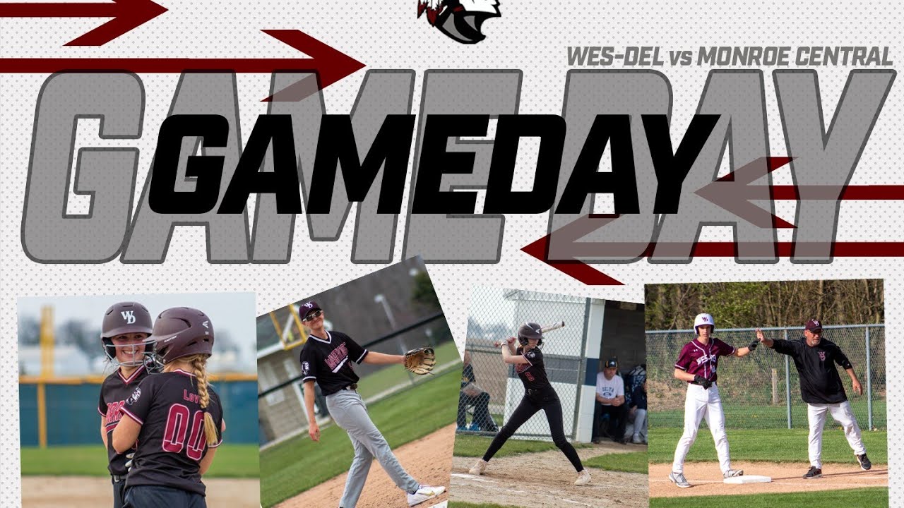 Wes-Del Baseball vs. Monroe Central High School - YouTube