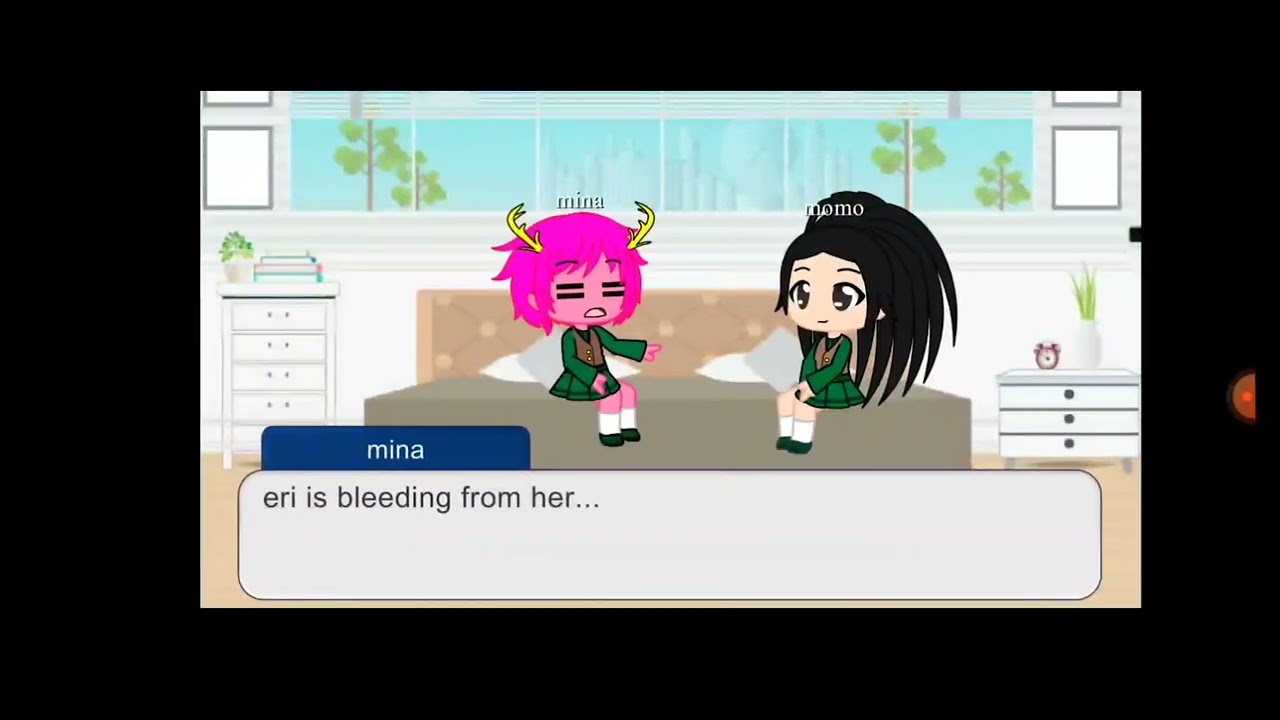 Eri gets her period glmm mha - YouTube