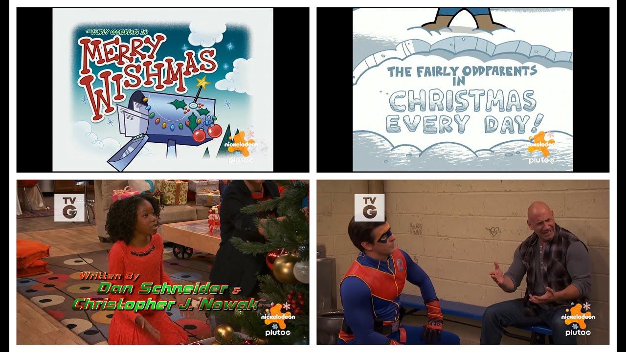 Nick Pluto TV Continuity During Christmas Episodes of Fairly OddParents ...