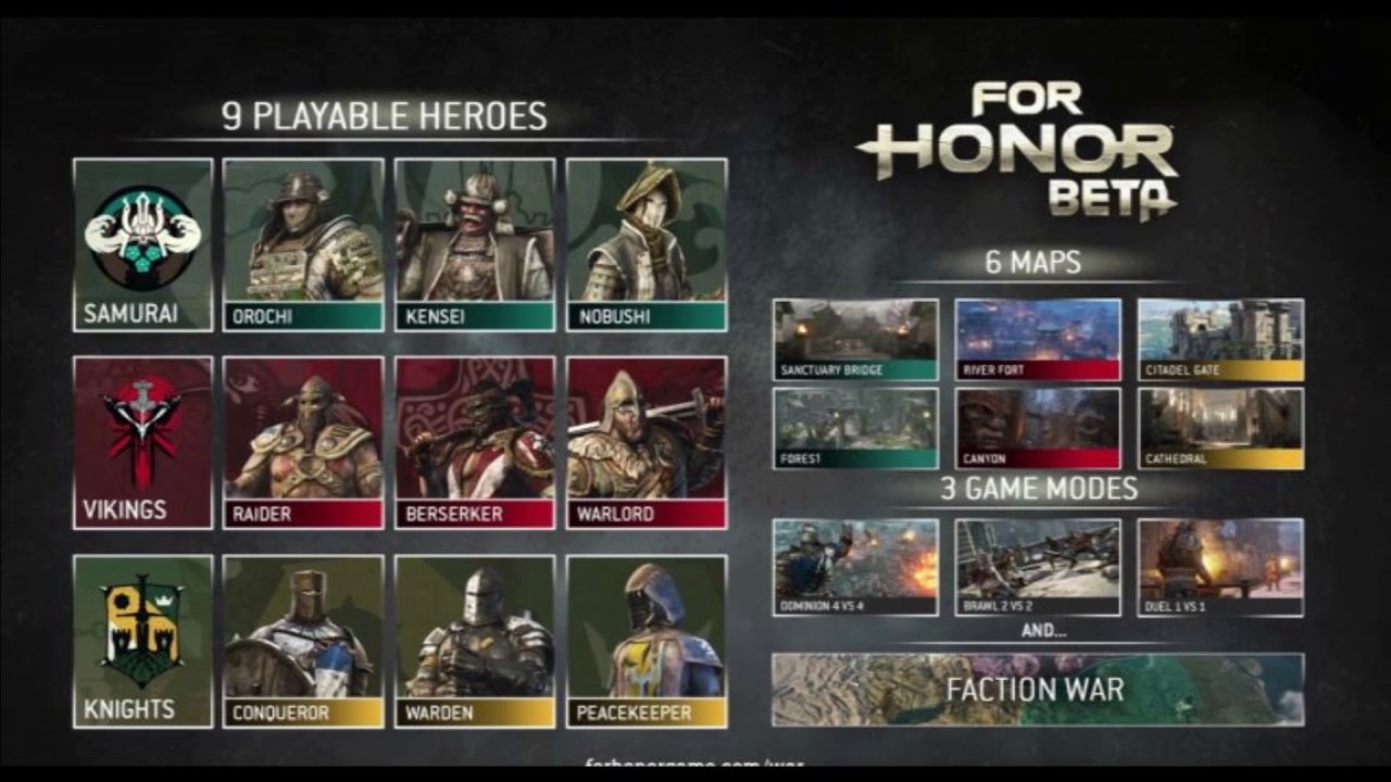 FOR HONOR: NEW BETA INFORMATION! - YouTube