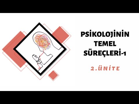 Psikolojinin Temel Süreçleri (AYT-Felsefe Grubu) #7