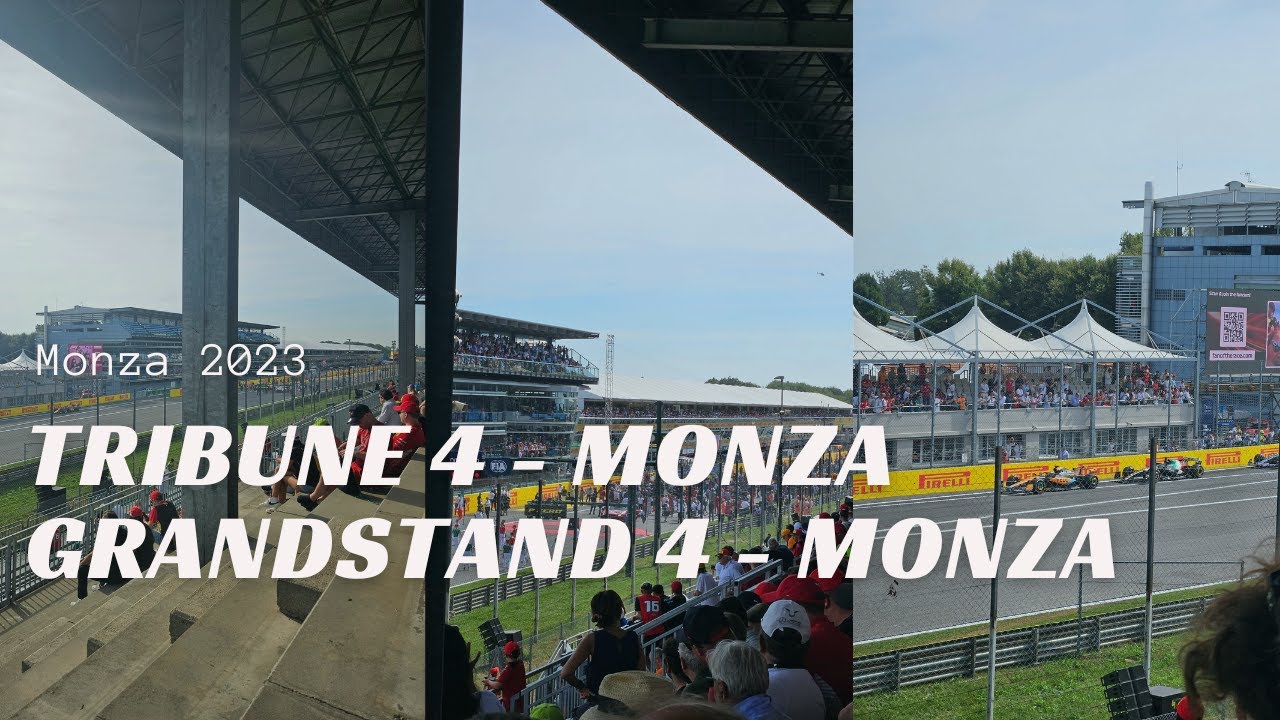 MONZA TRIBUNE 4 - Grand Prix d'Italie 2023 (place I 131) - YouTube