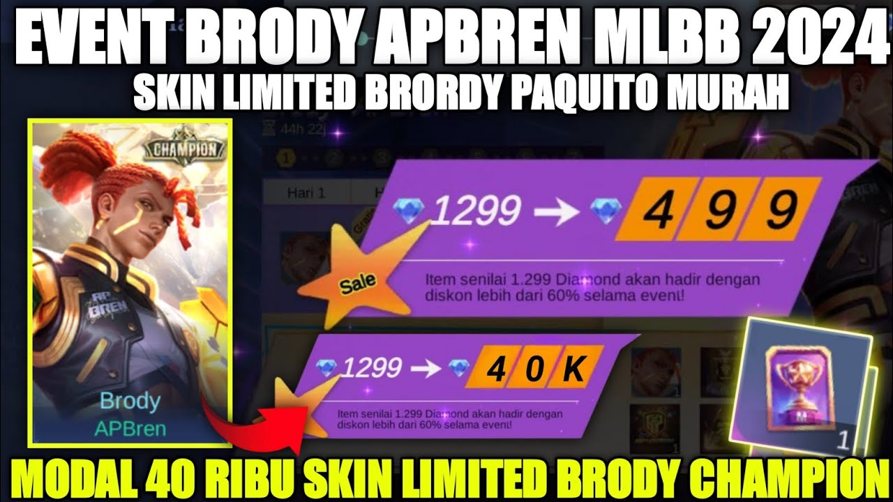 HEMAT BANGET!! CARA DAPAT SKIN BRODY APBREN MODAL 40K | EVENT APBREN ...