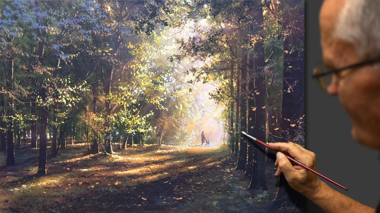 "Walk in the woods" Acrylic. Artist - composer: Victor N. Yushkevich ...