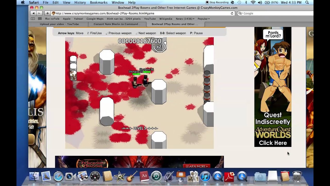 Brandon And Vincent Play Boxhead Part 1 - YouTube