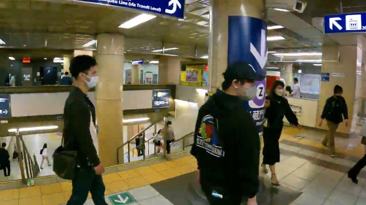 【4K】Kudanshita Station T07 Z06 九段下駅 - Tokyo Metro Tozai/Hanzomon Line ...