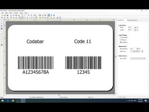 Codabar / Code 11 Barcode Generator - YouTube