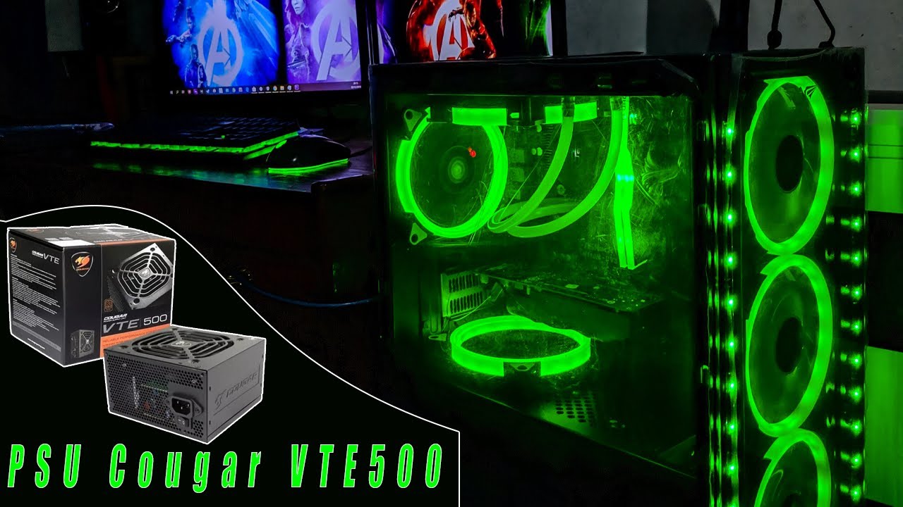 Pasang PSU Baru | COUGAR VTE500 80 Plus Bronze 500W - YouTube
