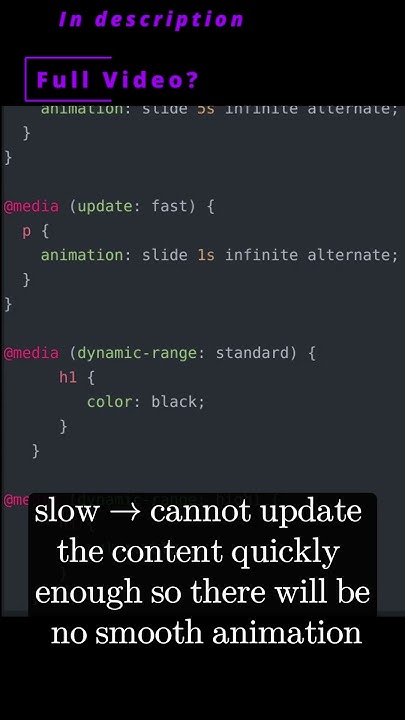 💻 CSS 44b 💻 update media feature 💻 #css #css3 #csscourse #html #html5 #omg - YouTube