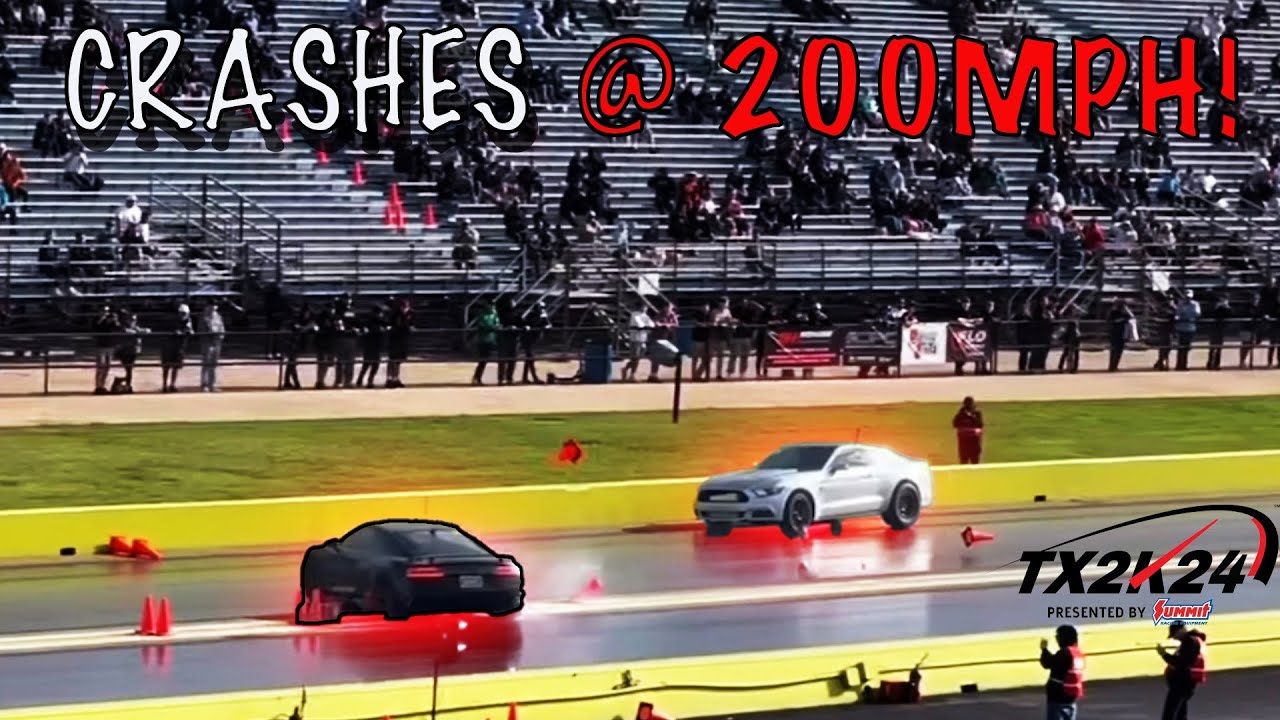 TWIN TURBO R8 CRASH AFTER IT RAINS on The STRIP‼️| Day 4 Of TX2K24 # ...