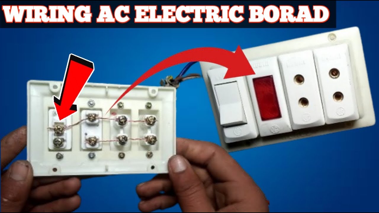 How to make Electric board at home | home wiring basics for one room ...