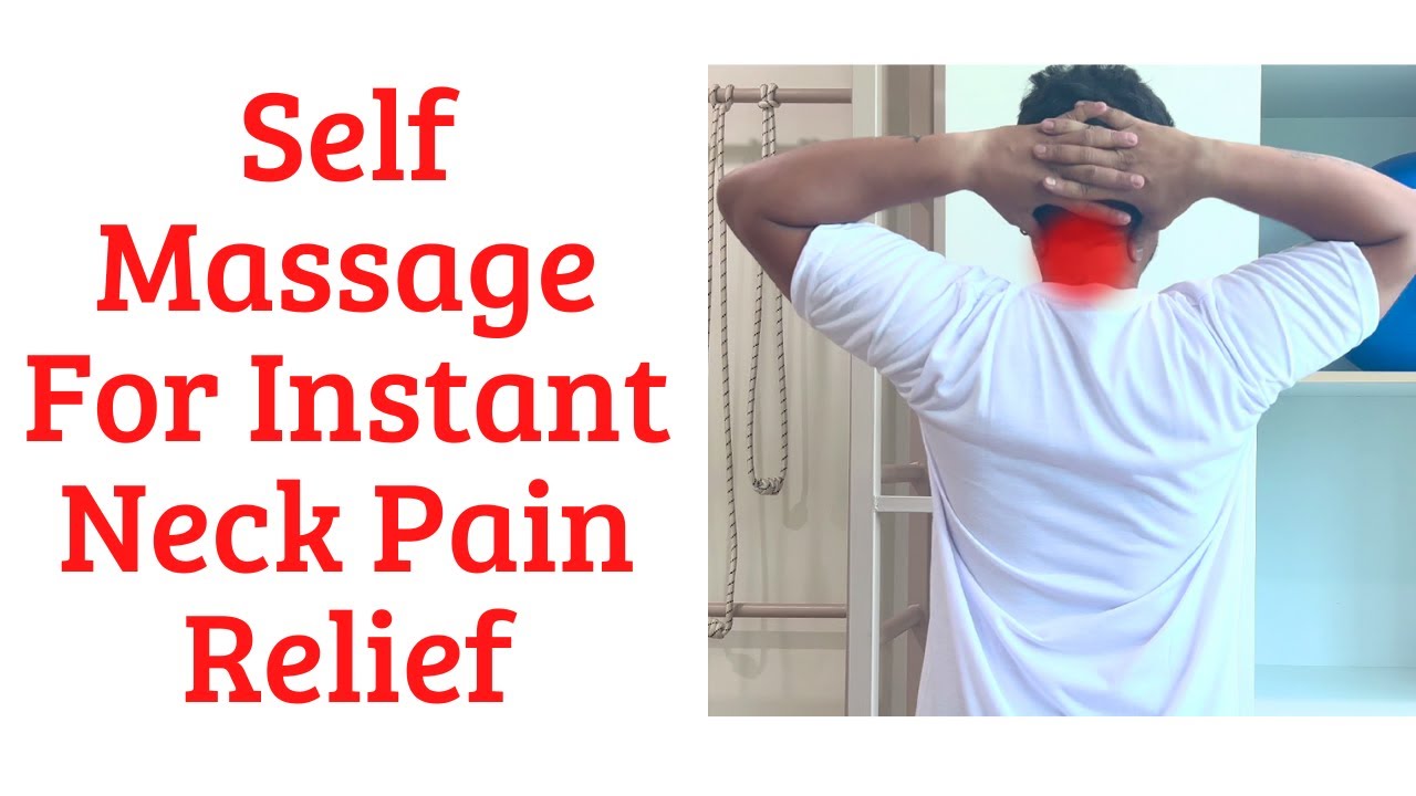 Self Massage Technique For Instant Neck Pain Relief | Head Backside ...