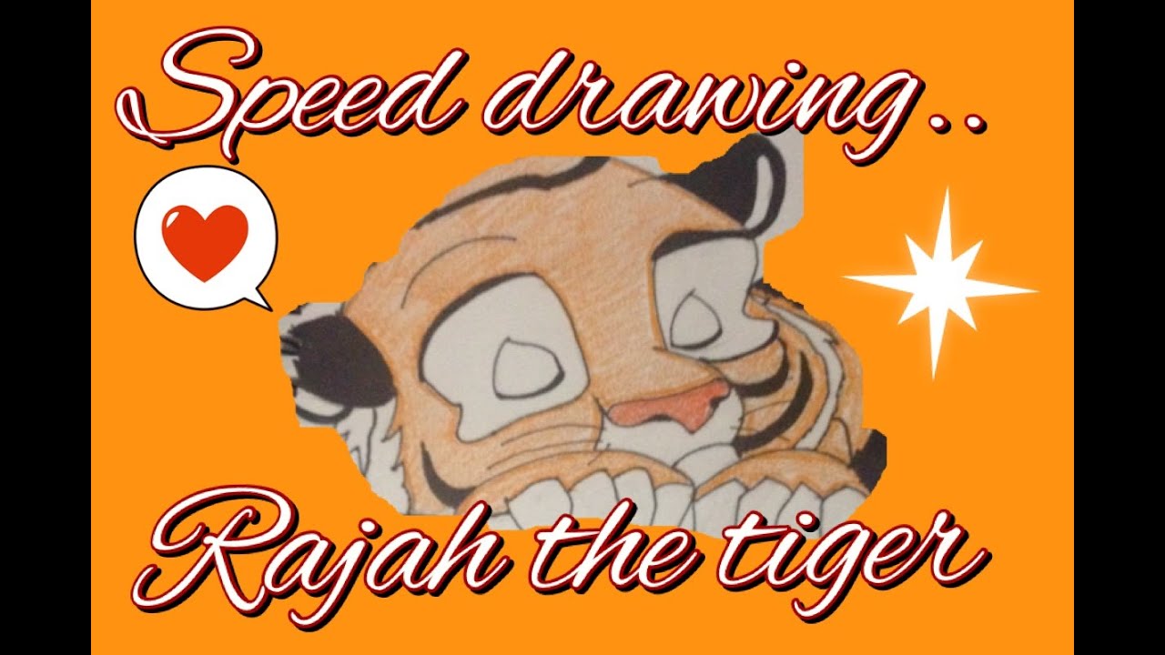 Rajah (cub) speed drawing. - YouTube