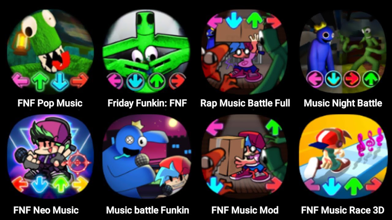 Friday Night Funkin' (Pop Music + Rainbow Friends + Rap Battle + Music ...