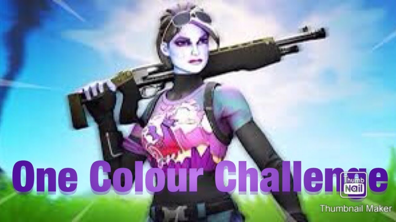 One Colour Fortnite Challenge| Solo Gameplay - YouTube