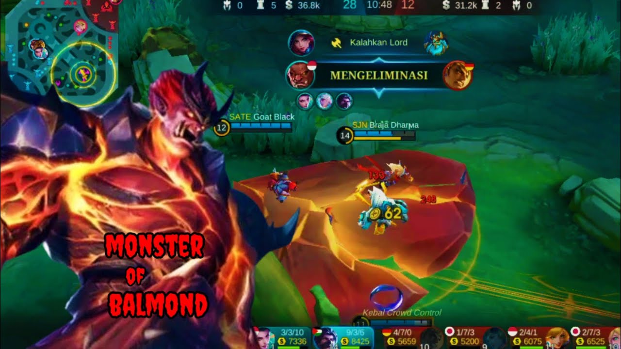 MLBB | BALMOND GAMEPLAY || MONSTER IN EXP LANE - YouTube