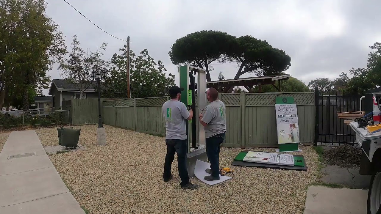 Monument Sign Installation - YouTube