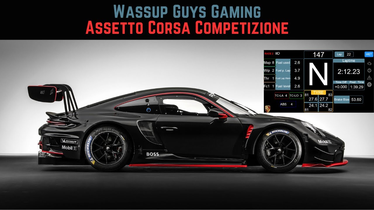 [Assetto Corsa Competizione] - Dashboard Porsche 992 GT3 Simhub - YouTube