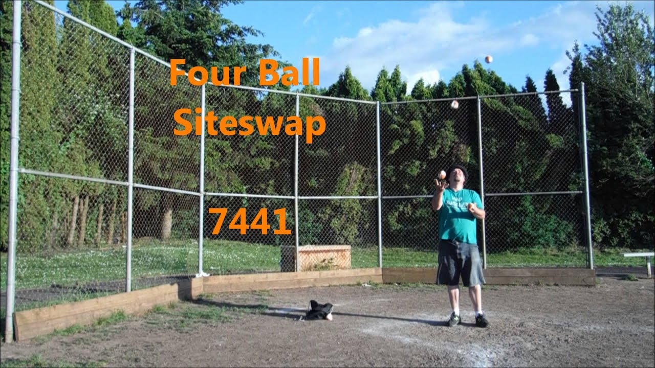 7441 ~ Four Ball Siteswap - YouTube