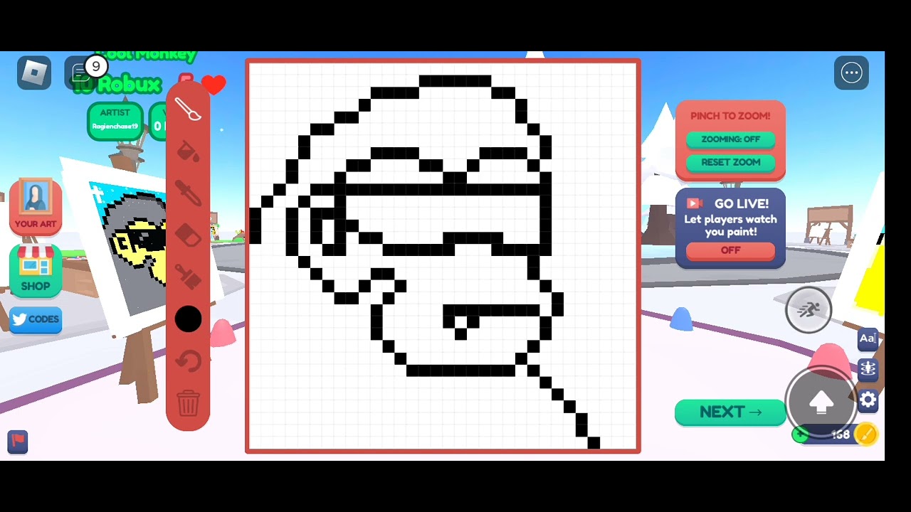 How to draw Monkey In Starving Artists(Easy) (Roblox) - YouTube