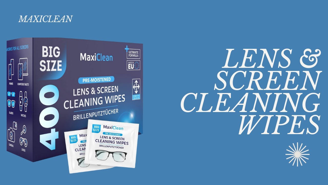 Maxi Clean Lens Wipes - Great on the Go! - YouTube