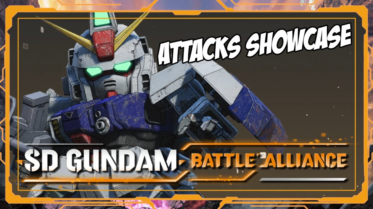 SD Gundam Battle Alliance - Ground Gundam Attacks Showcase - YouTube