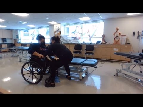 Assisted Slide Board Transfer - YouTube