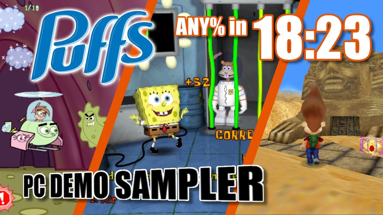 Nickelodeon Puffs PC Demo Sampler - Any% in 18:23 - YouTube