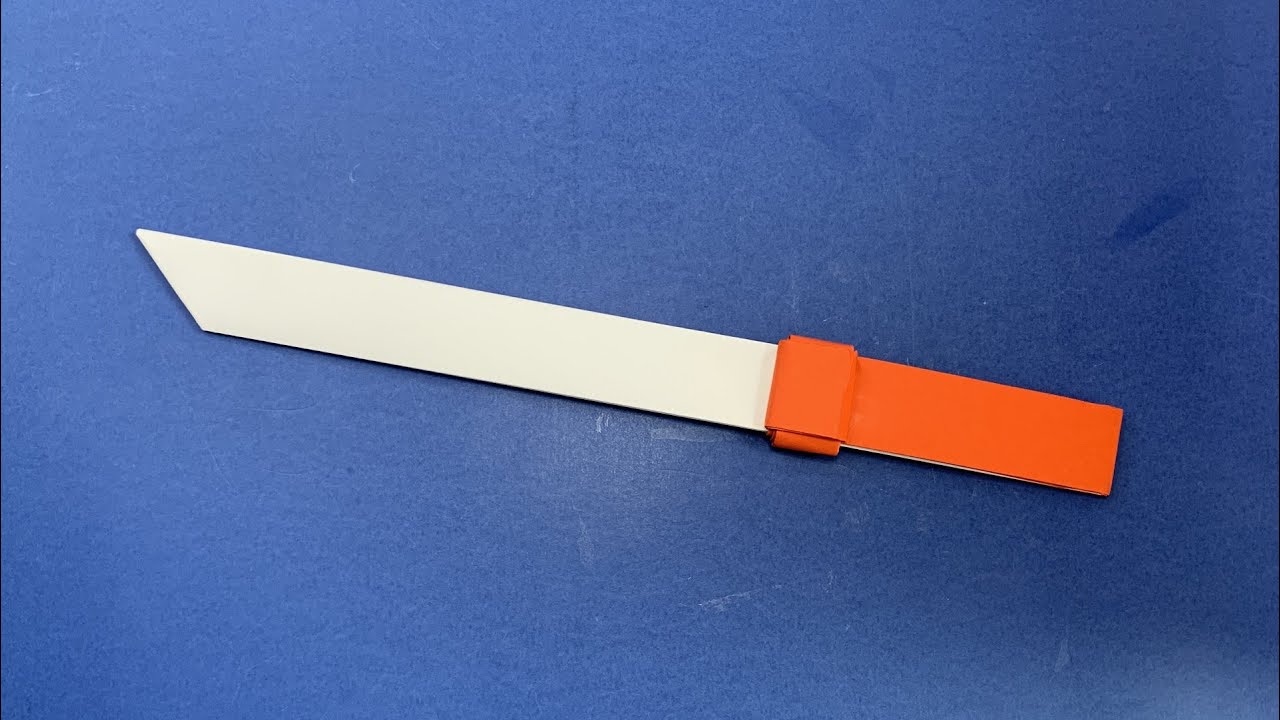 How to make a paper knife without using glue or scissors | Origami ...