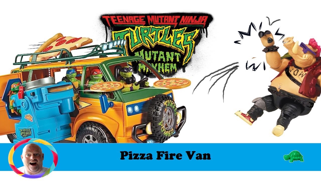 TMNT Mutant Mayhem Pizza Fire Van Review - YouTube