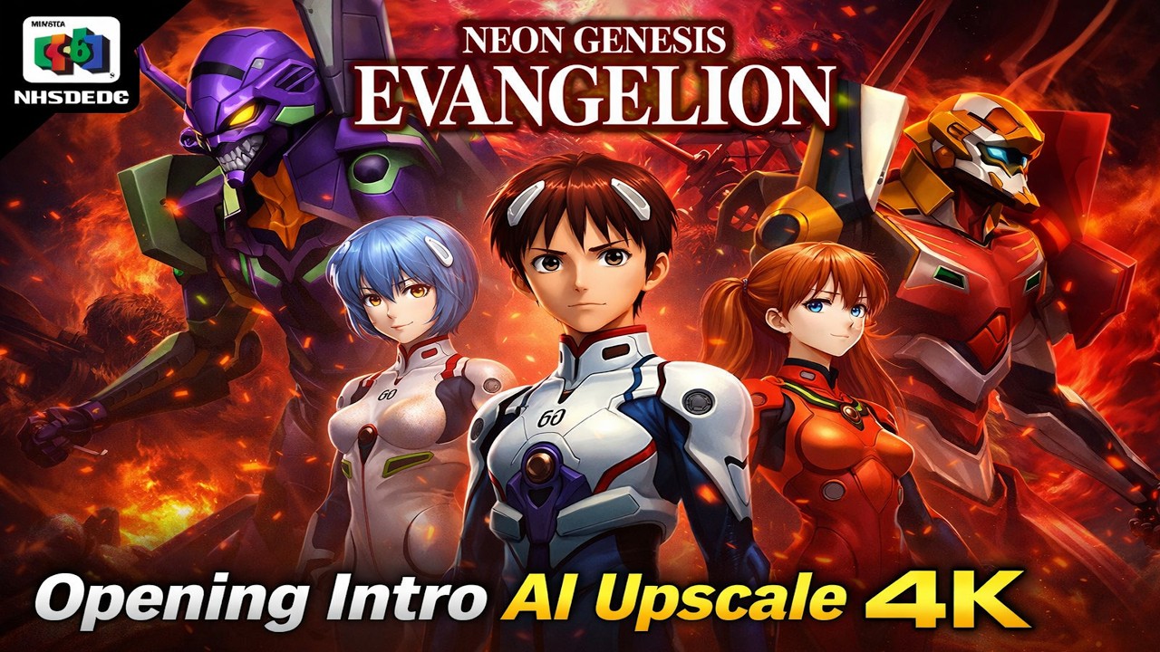 Neon Genesis Evangelion (Nintendo 64) Opening Intro AI Upscale 4K - YouTube