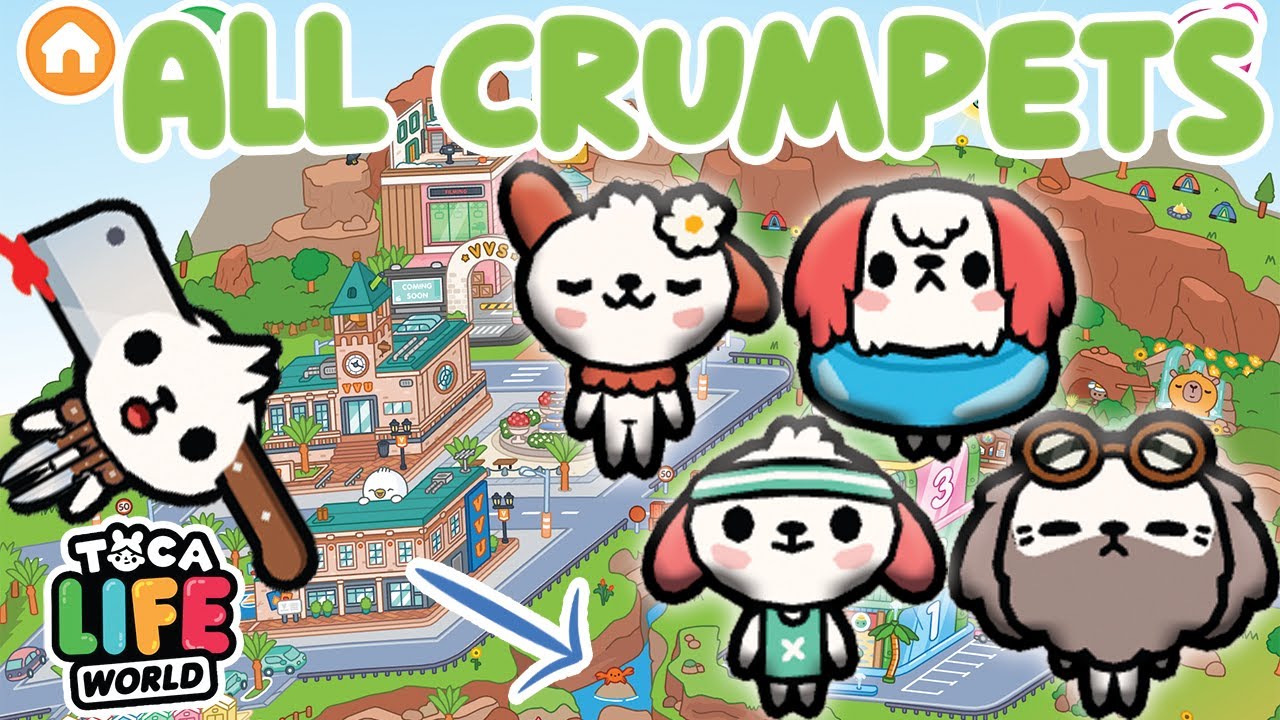 ALL HIDDEN SECRET CRUMPETS Toca Life World *Vox Valley* | CRUMPETS ...