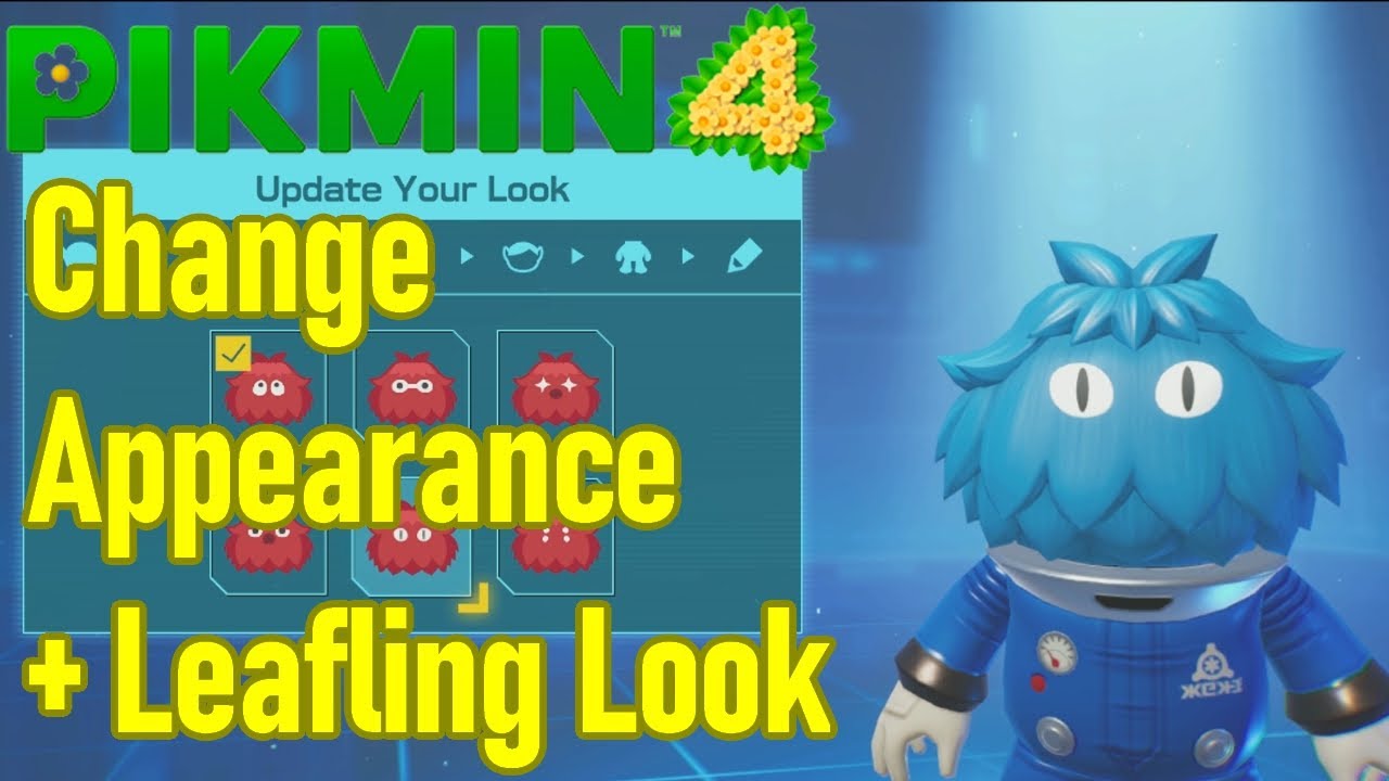 Pikmin 4 how to change appearance and get leafling head - YouTube
