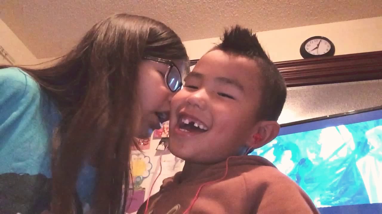 Mathias and Brooke's whisper challenge - YouTube