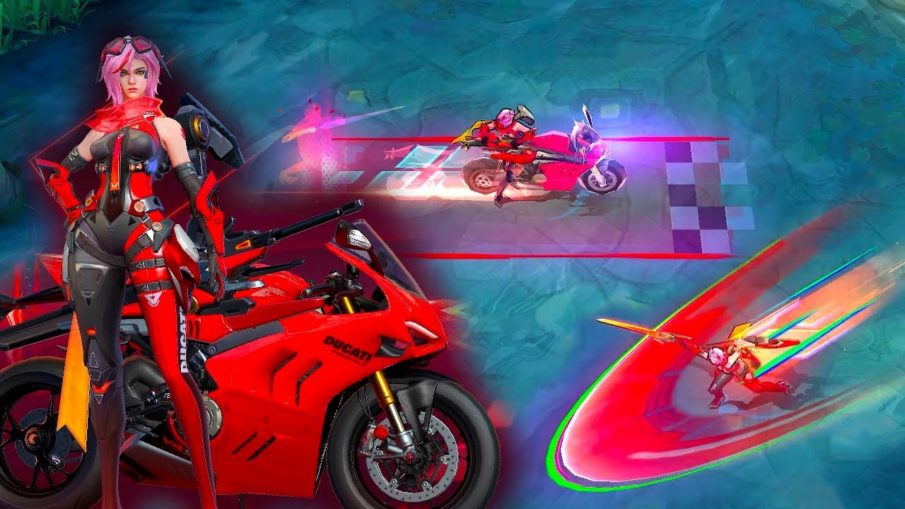 Benedetta New Ducati Skin Panigale V4S Rider Spotlight - YouTube