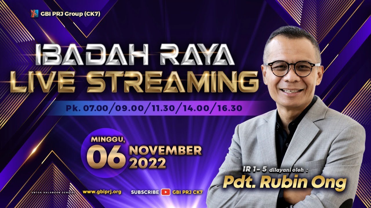 MENIKMATI PROSES & MENSYUKURI HASIL - Ps. Rubin Ong - Online 06 ...