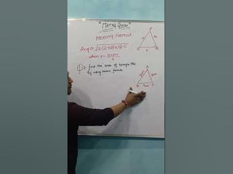Area of triangle by using HERON'S FORMULA/ #MS - YouTube