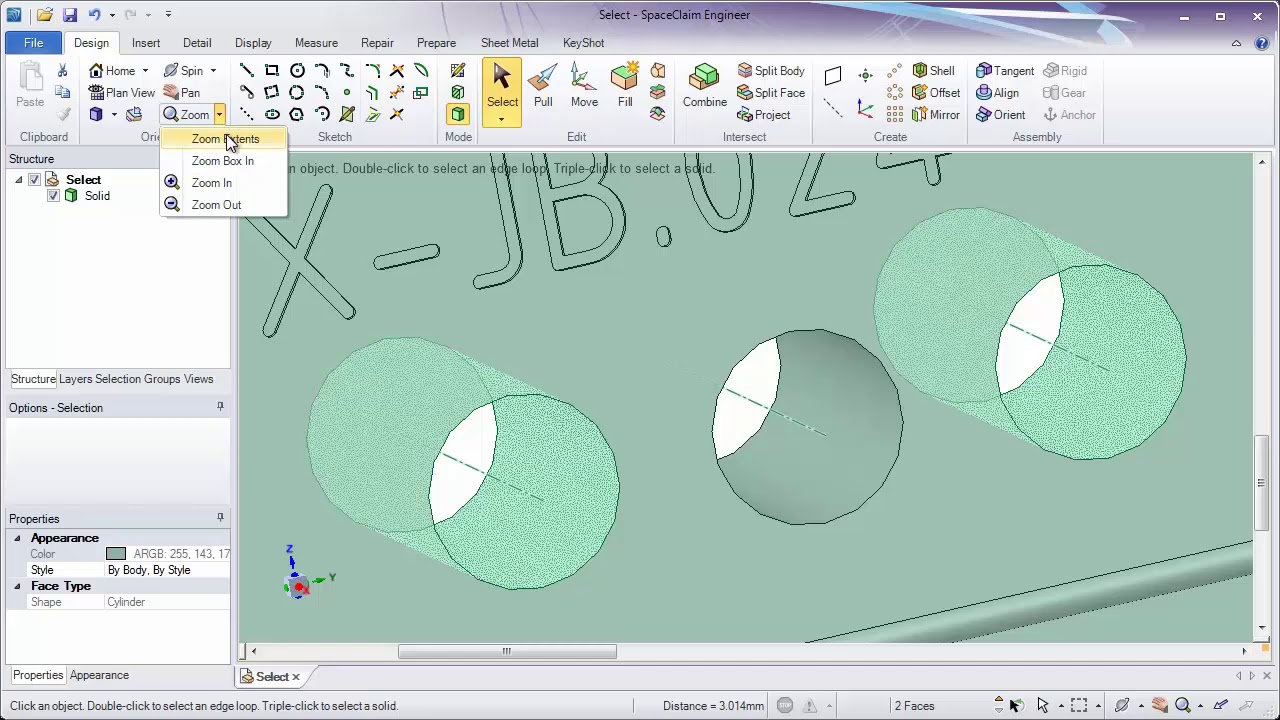 SpaceClaim Tutorial Basic Selection YouTube SpaceClaim Tutorial Basic Selection YouTube