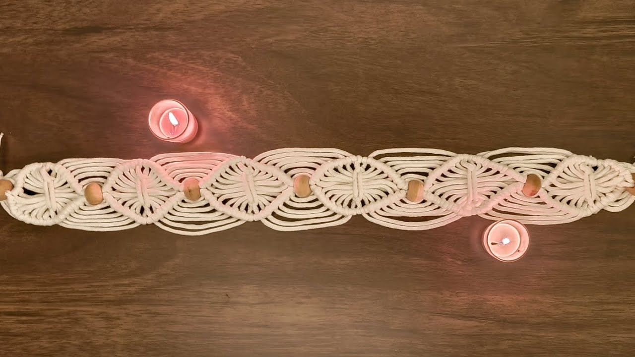 Macrame Tutorial series 014. Macrame table decor. - YouTube
