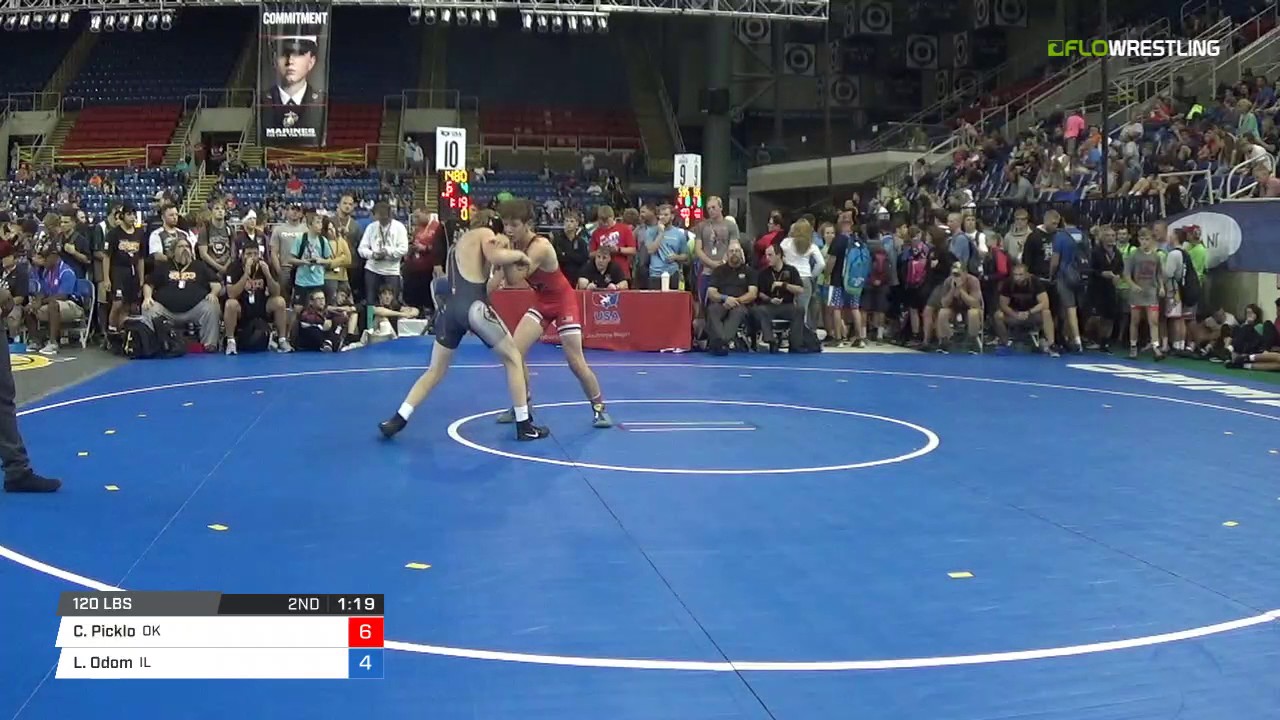 Cadet GR 120 Quarter-Finals - Cameron Picklo (OK) vs. Luke Odom (IL ...