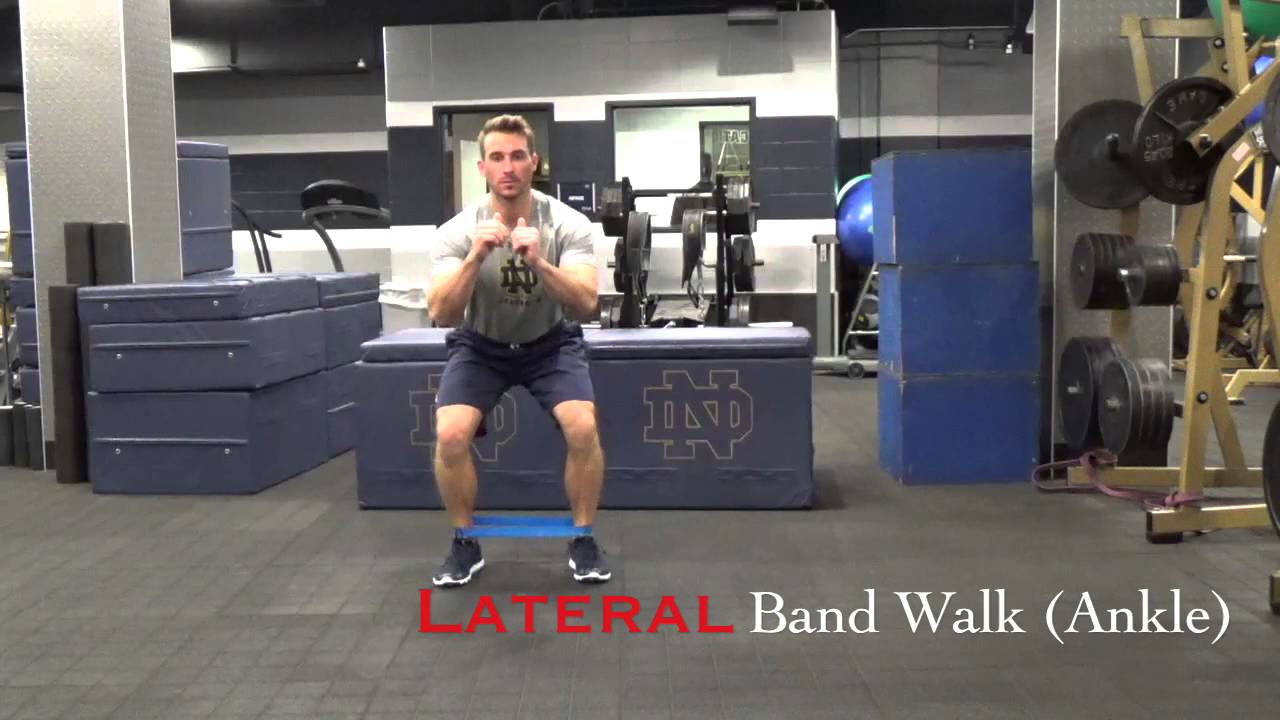 Lateral Band Walk - YouTube