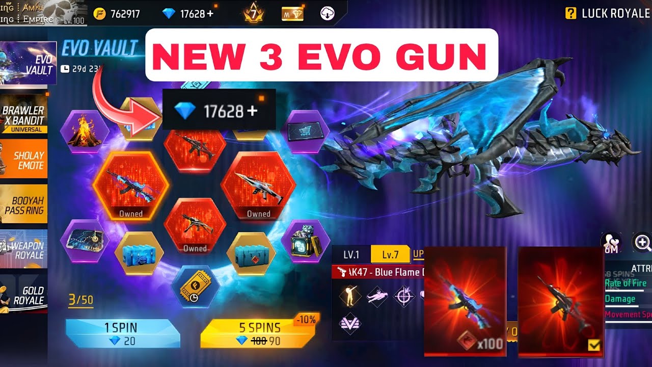 New Evo Vault Event | Free Fire New Evo Gun Skin Event | Evo Vault ...