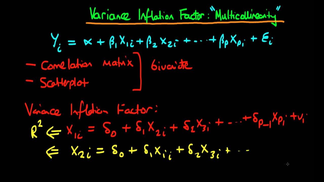Variance Inflation Factors: testing for multicollinearity - YouTube