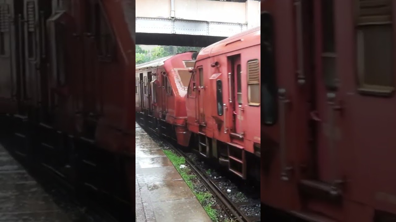 Class S 11 No 899 + 909 arrived to Maradana amidst heavy rain in the ...