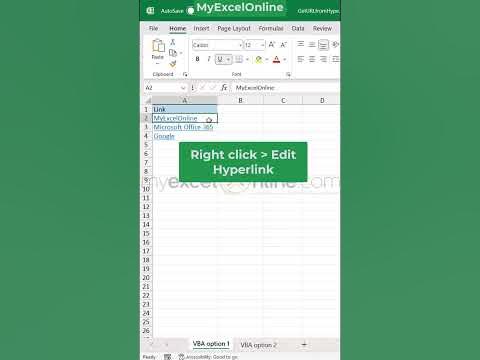 Copy Hyperlinks in Excel 🔥 #msexcel #myexcelonline #excel #shorts - YouTube